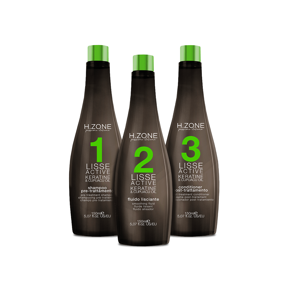 Vendita TRATTAMENTO LISCIANTE LISSE ACTIVE (3 fasi) Per Capelli | H-Zone